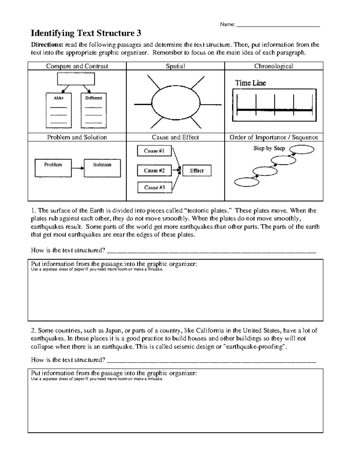 Text-structure-3 - Name: _____________________________ Identifying Text ...