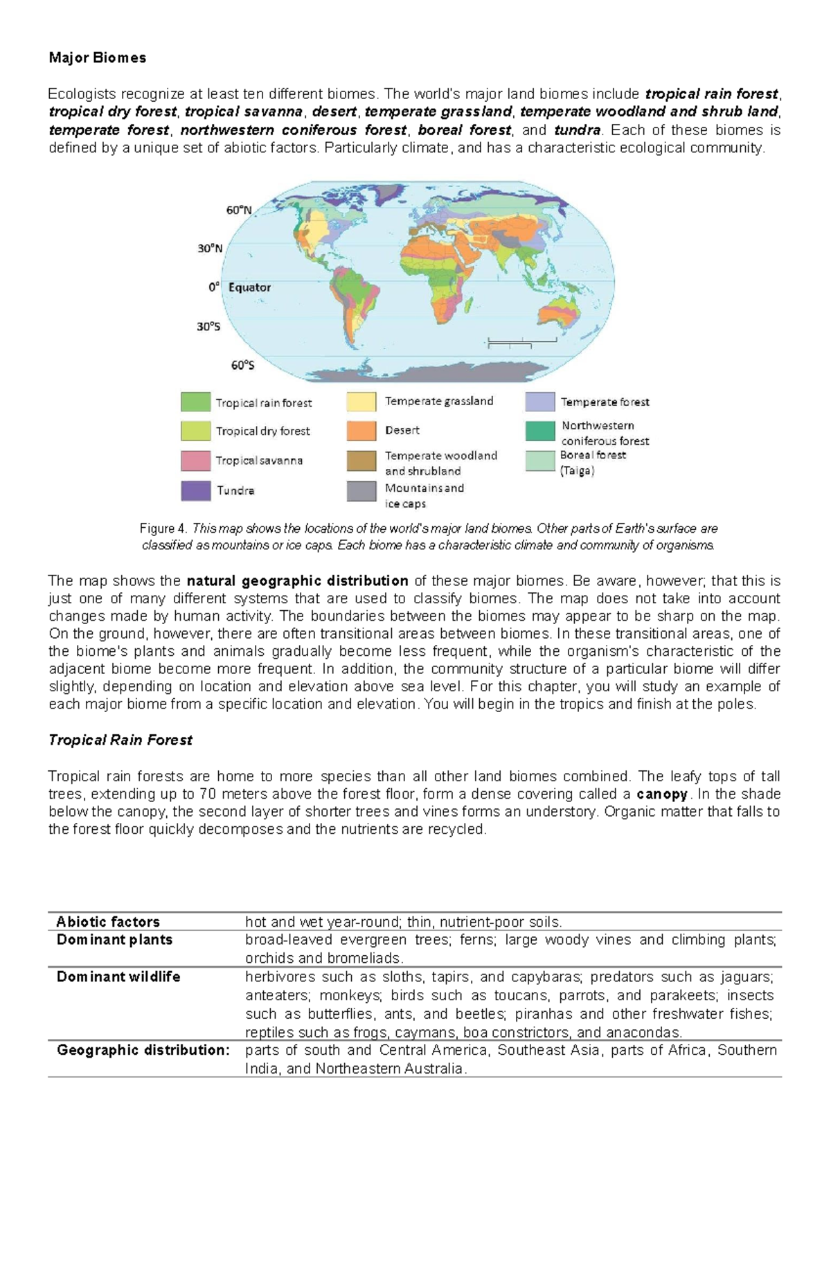 Major Biomes - Major Biomes Ecologists recognize at least ten different ...