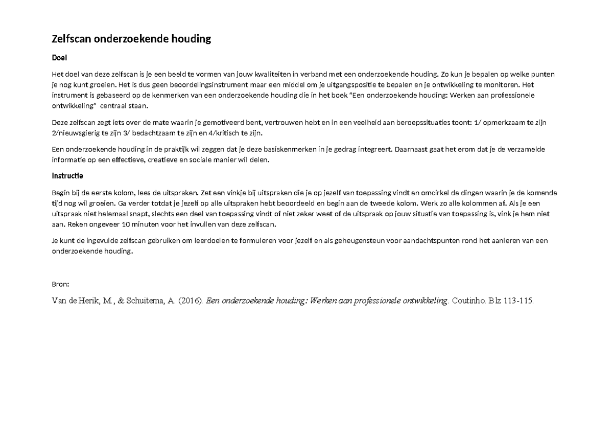 Zelfscan in liggende houding - Zelfscan onderzoekende houding Doel Het ...