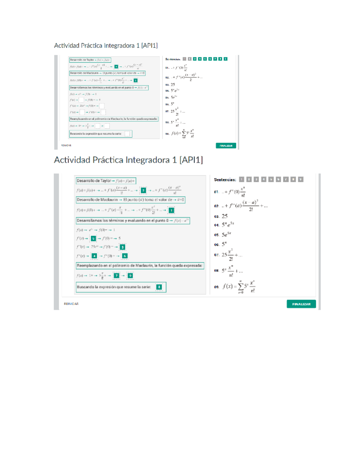 API 1 - api 1 100% - CALCULO AVANZADO - Studocu