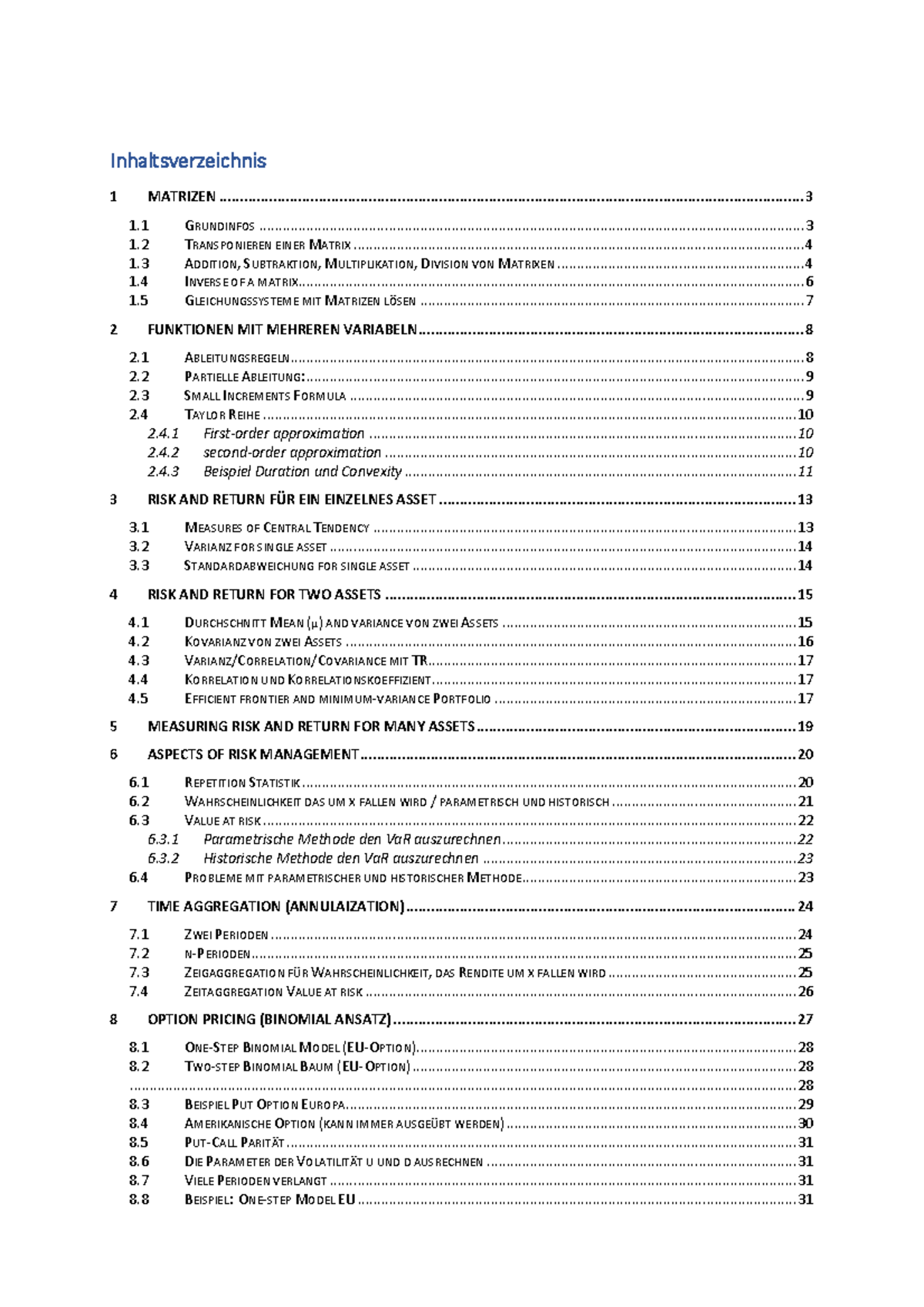Quantitative Methoden ZHAW HS 19 - Warning: TT: undefined function: 32 Inhaltsverzeichnis 1 ...