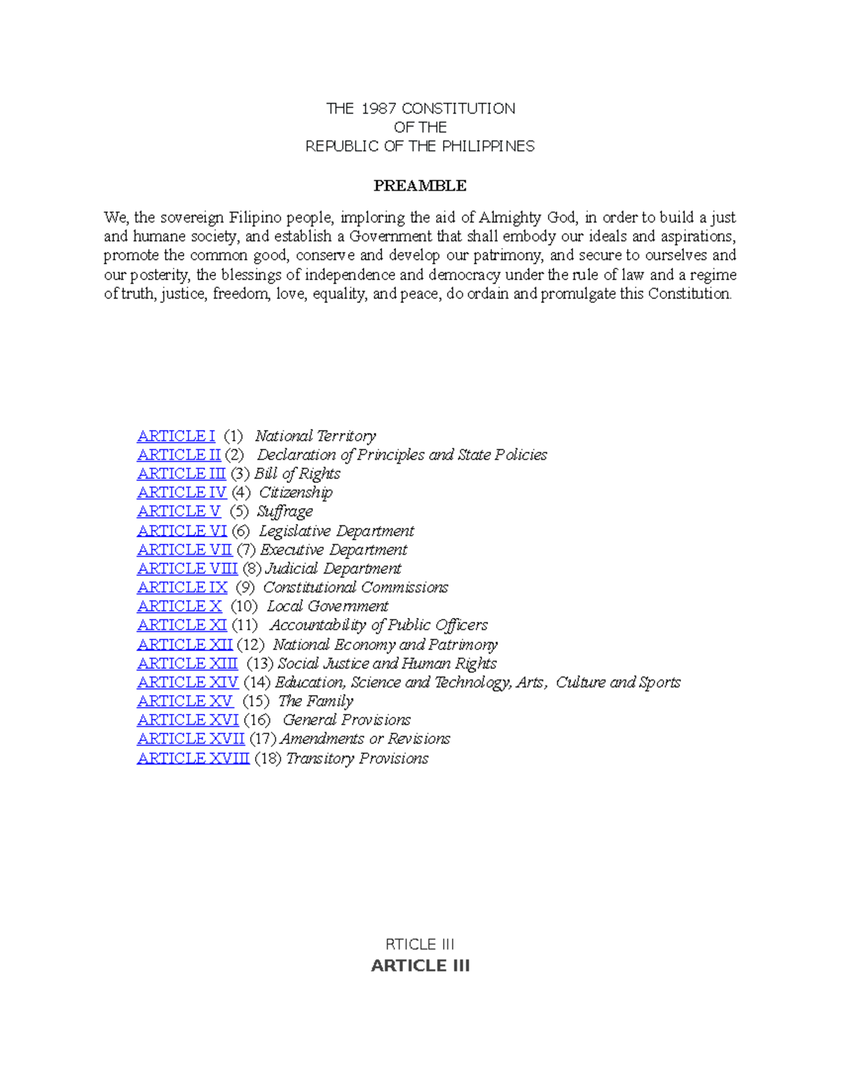 Inbound 7468482251231259829 - THE 1987 CONSTITUTION OF THE REPUBLIC OF ...