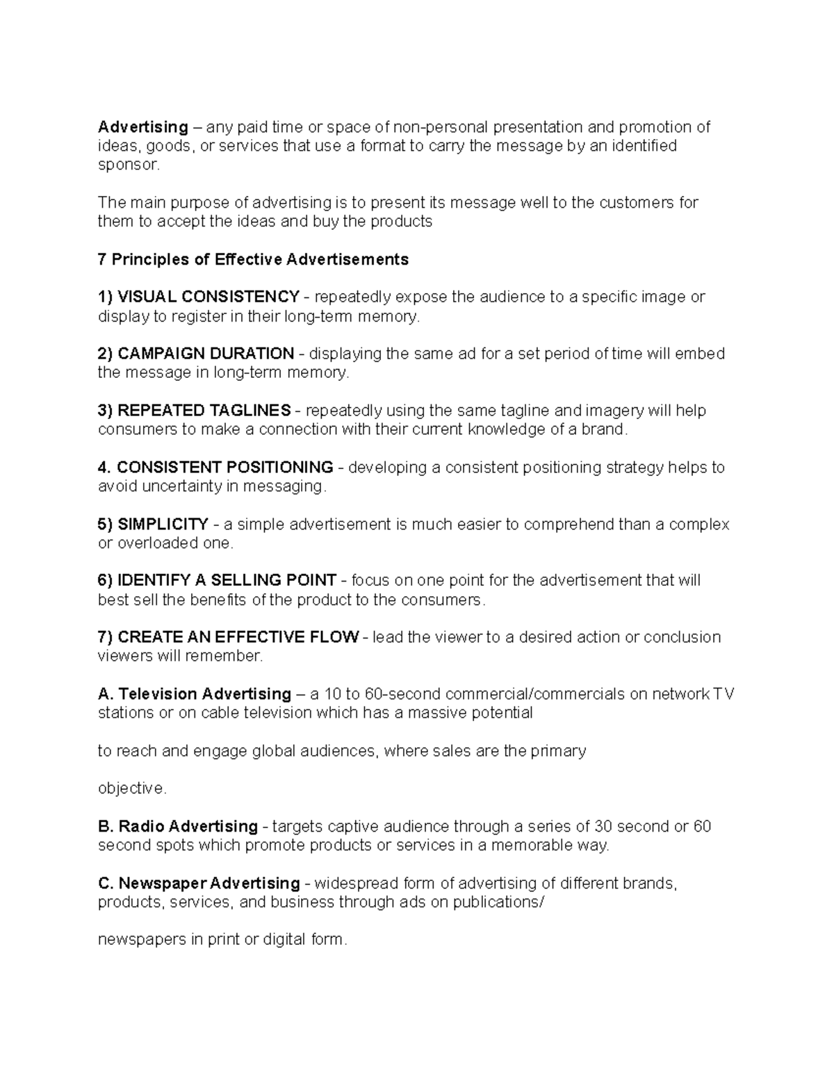 PC Rev 3 - Finals - Advertising - Advertising – any paid time or space ...