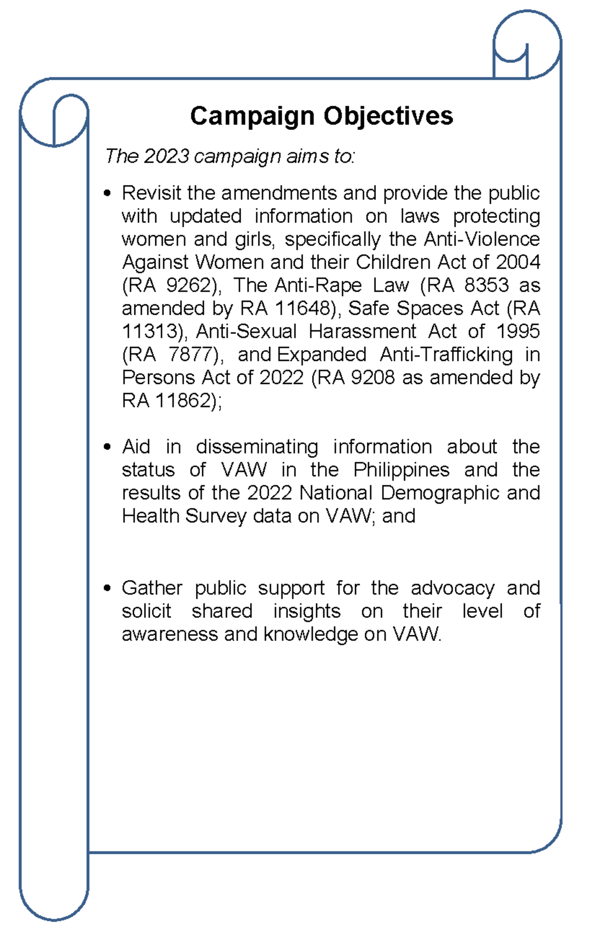 Campaign Objectives - Organizational management - Campaign Objectives ...