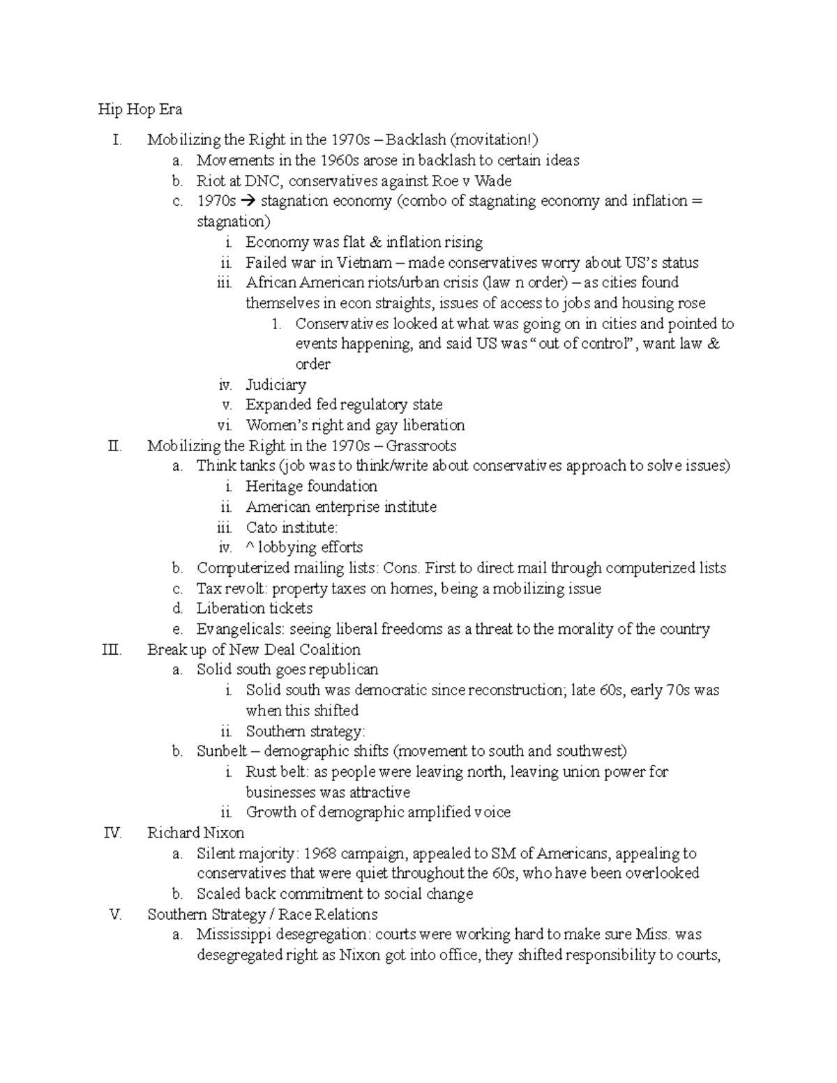 Hip Hop Era - Dr. Wolf's 4th Unit lecture notes, Power point material ...