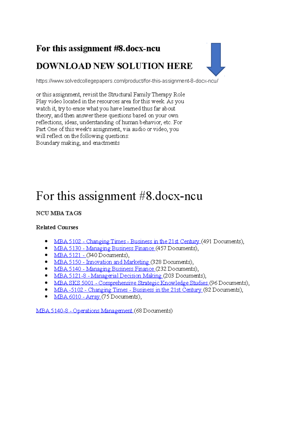 For this assignment - THESE ARE REVISING MATERIALS - For this ...