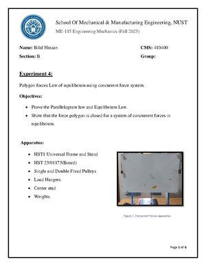 Compound pendulum report - Compound Pendulum Apparatus Required: Meter ...