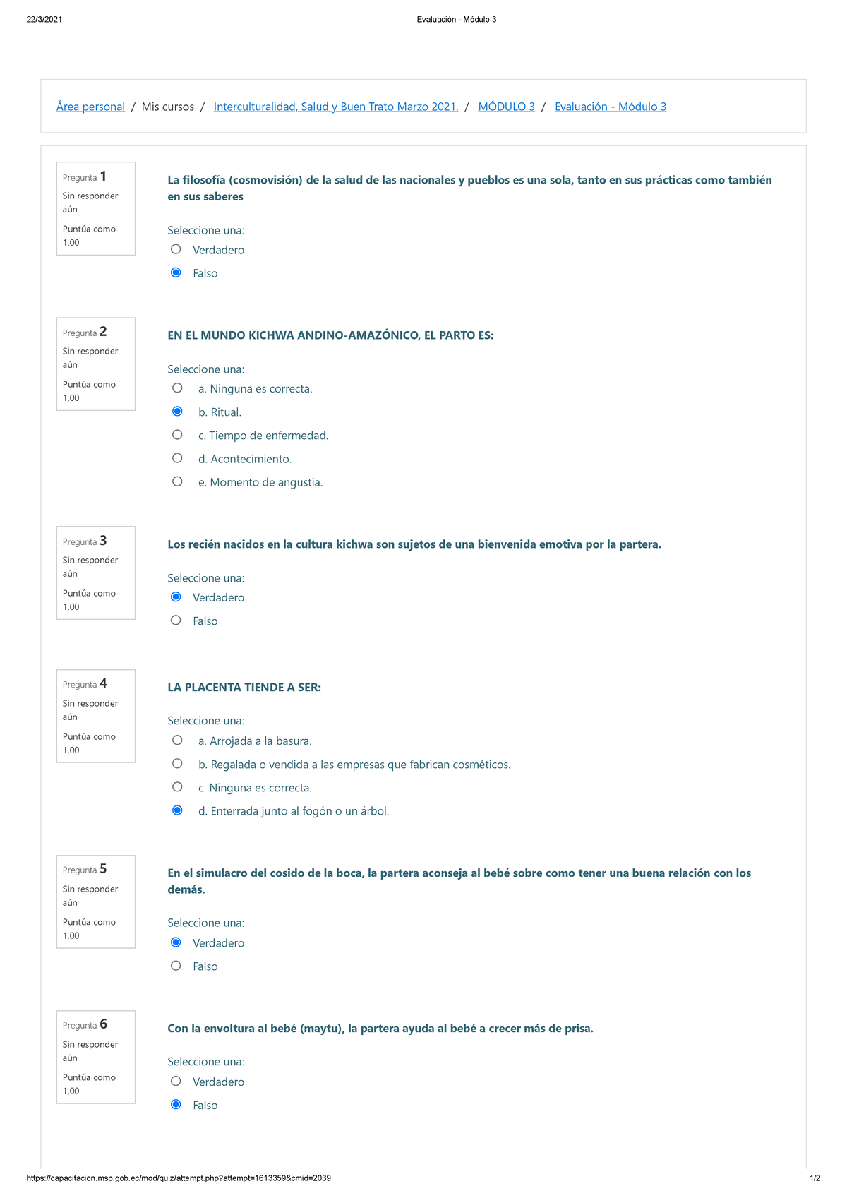 Evaluacion-modulo-3 compress - 22/3/2021 Evaluación - Módulo 3 - Studocu