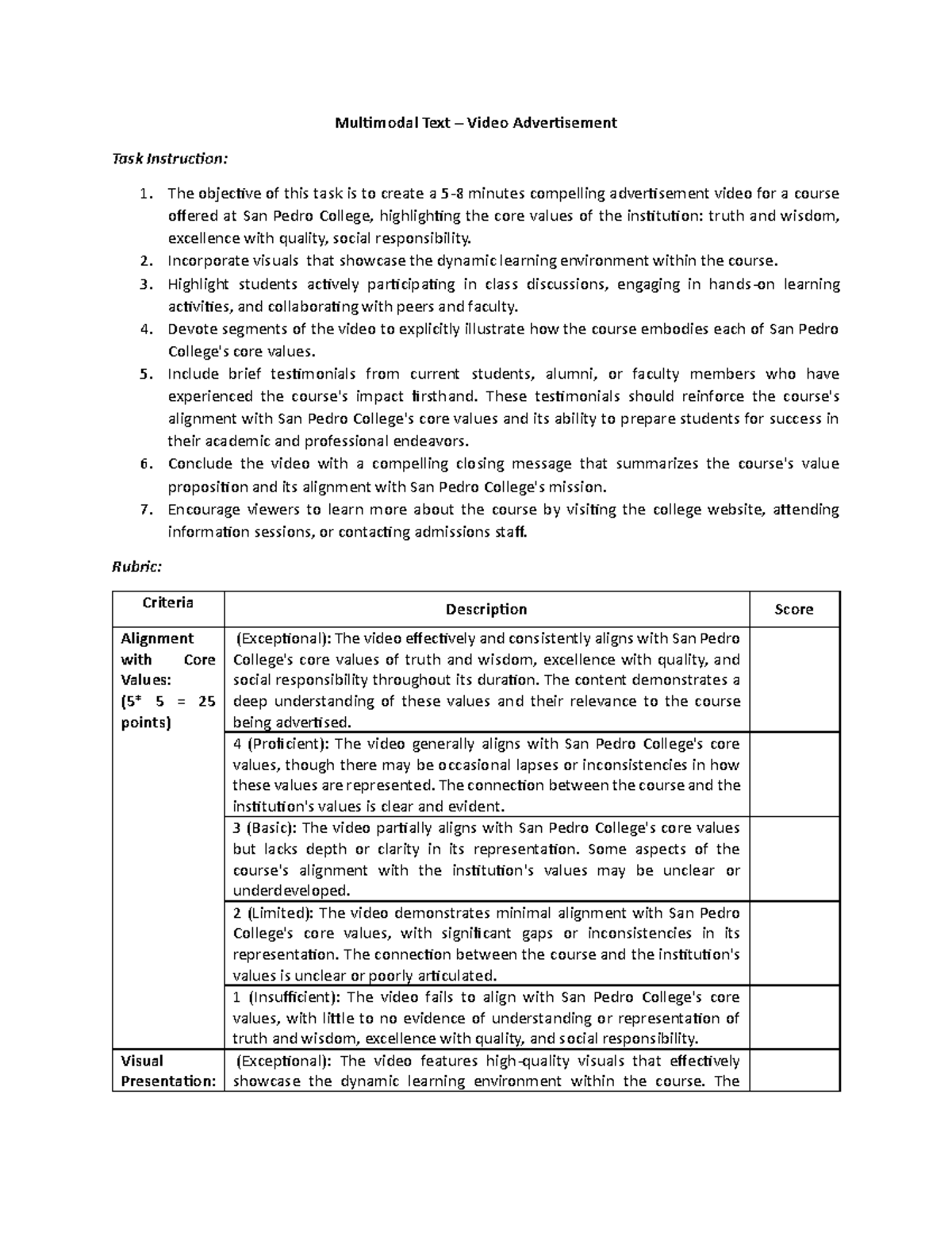 Multimodal-Text-Task - Multimodal Text – Video Advertisement Task ...