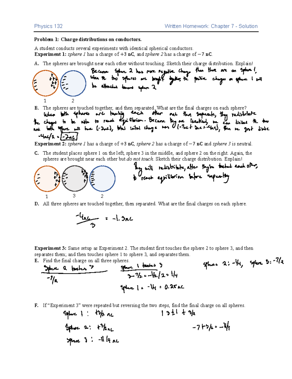 Ch 7 - Written Problems - Sp24 2 - Physics 132 Written Homework ...