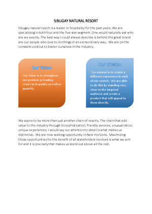 Brief History of the Organization and Current Board of Directors ...