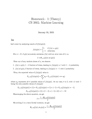 Homework 1 of the class - Introduction to Machine Learning for ...