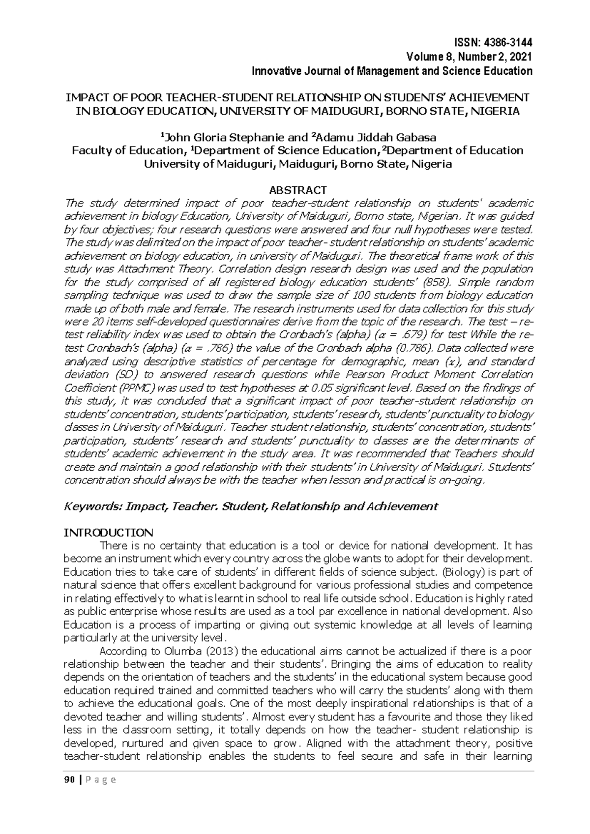 Impact+OF+POOR+ Teacher- Student+ Relationship+ON+ Students ...