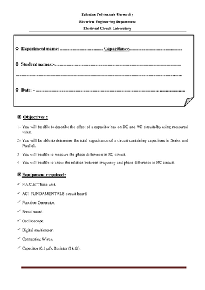EXP # 6 - Experiment sheet - Electrical Engineering Department ...
