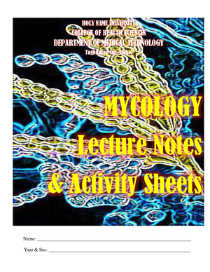Notes Myco & Viro CH4 Paracoccdiodomycosis, sporotrichosis - Chapter 4 ...