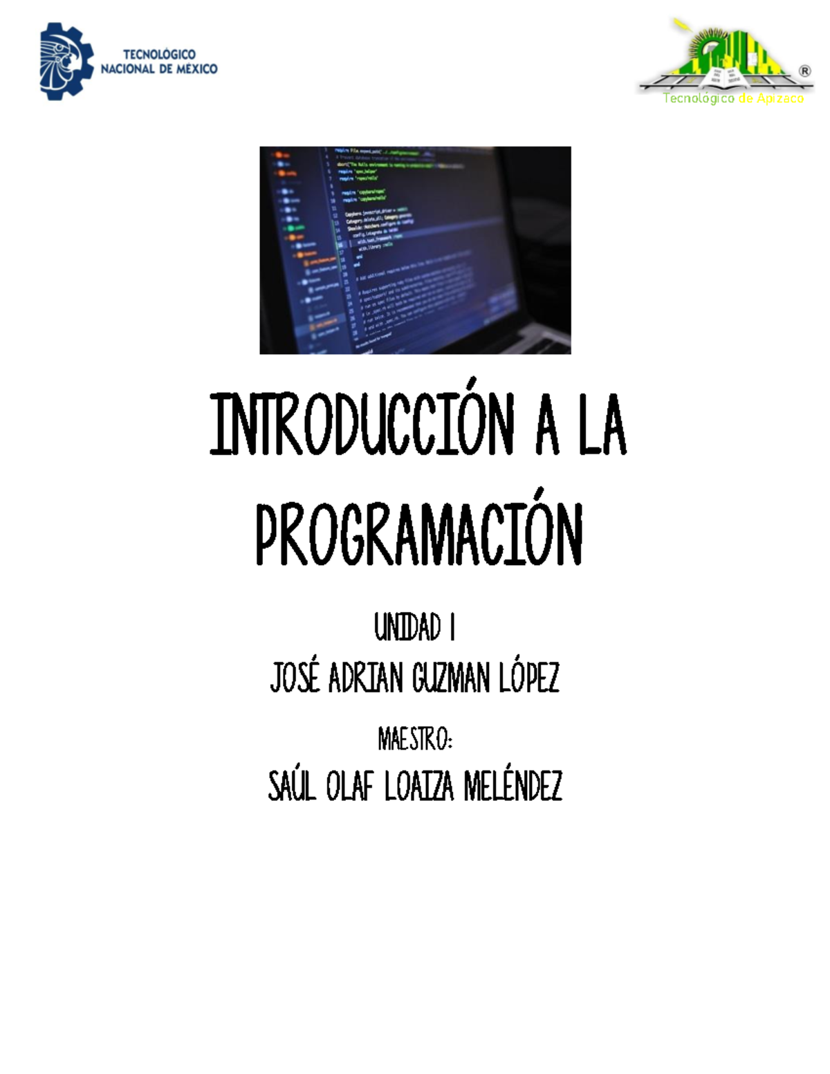 Reporte DE Istalacion DEL Software - INTRODUCCIÓN A LA PROGRAMACIÓN ...