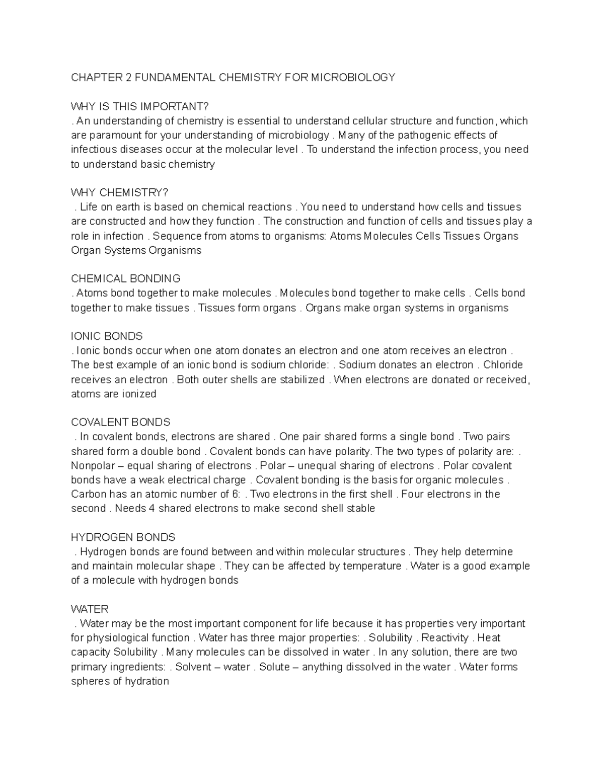 Chapter 2 medical microbiology - CHAPTER 2 FUNDAMENTAL CHEMISTRY FOR ...