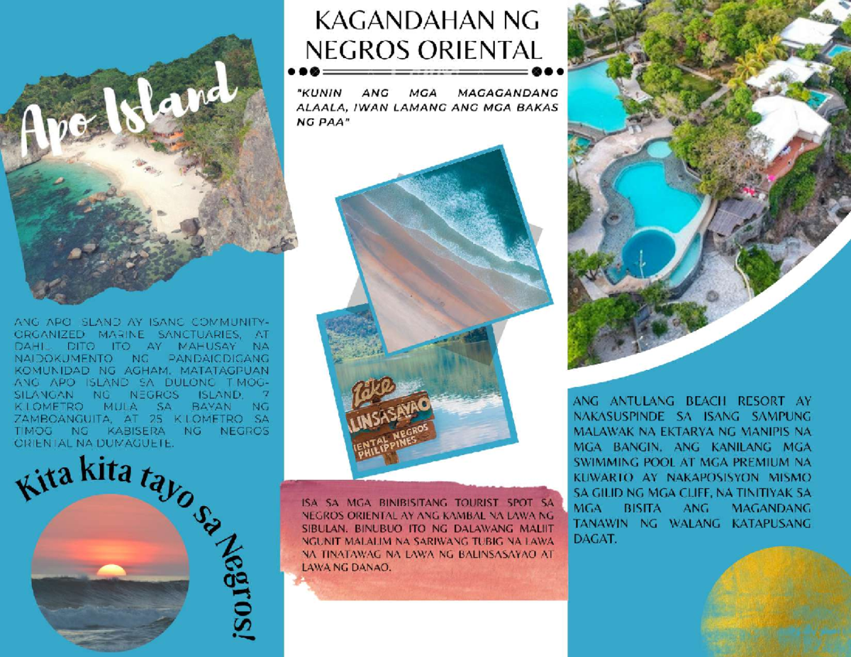 Brochure - school purposes - Philippine Popular Culture - Studocu