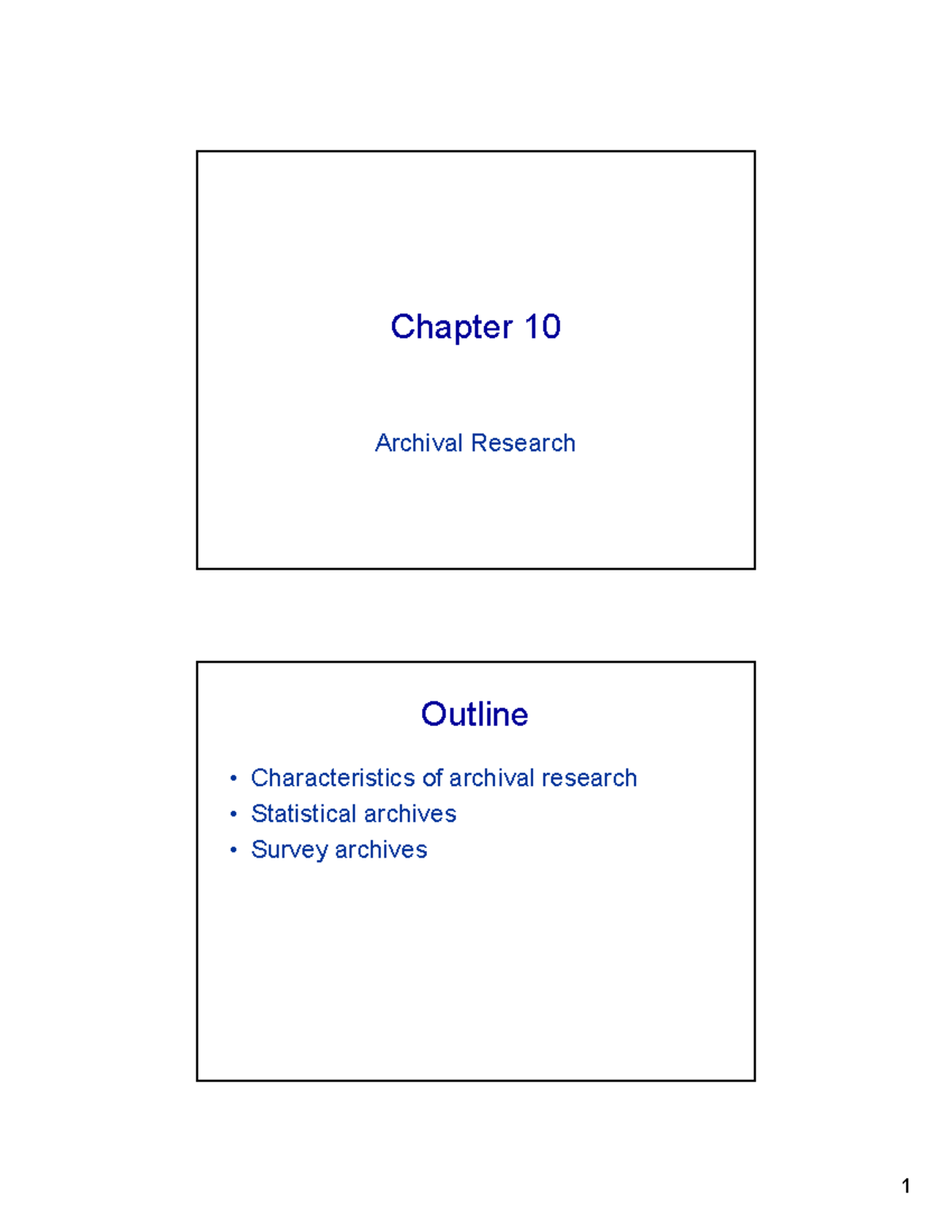 PSY 203 Ch10 - Brightspace - Chapter 10 Archival Research Outline ...
