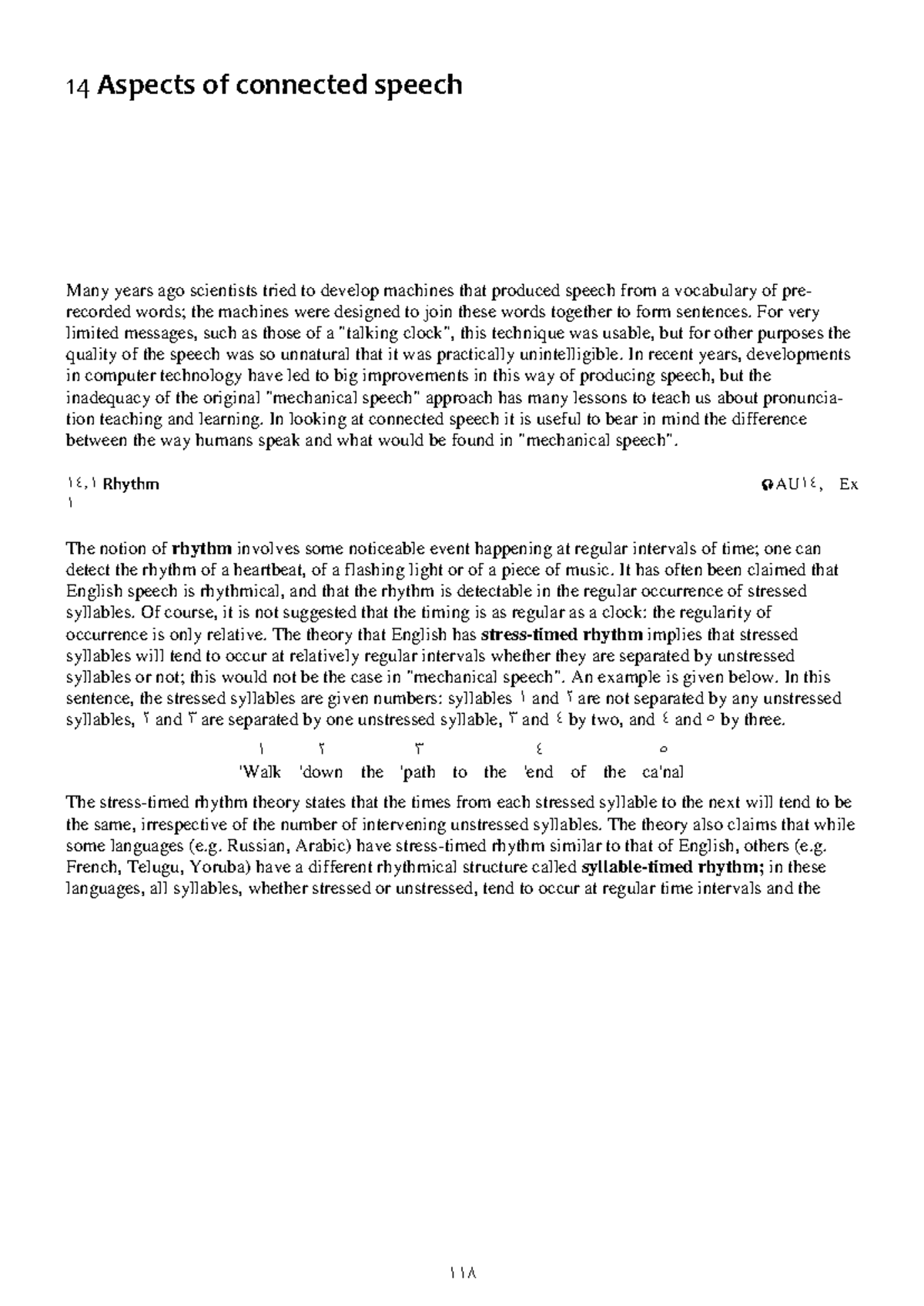 Roach, P. Chapter 14-aspects of connected speech - 12 Aspects of connected speech Many years ago ...