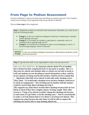 Plot it Out Assessment - assignment - Plot it Out Assessment Walk your ...