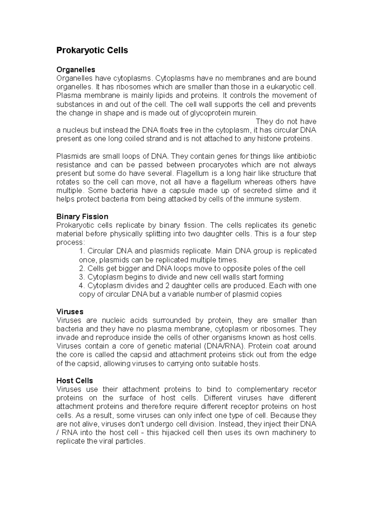 Prokaryotic Cells - Prokaryotic Cells Organelles Organelles have ...