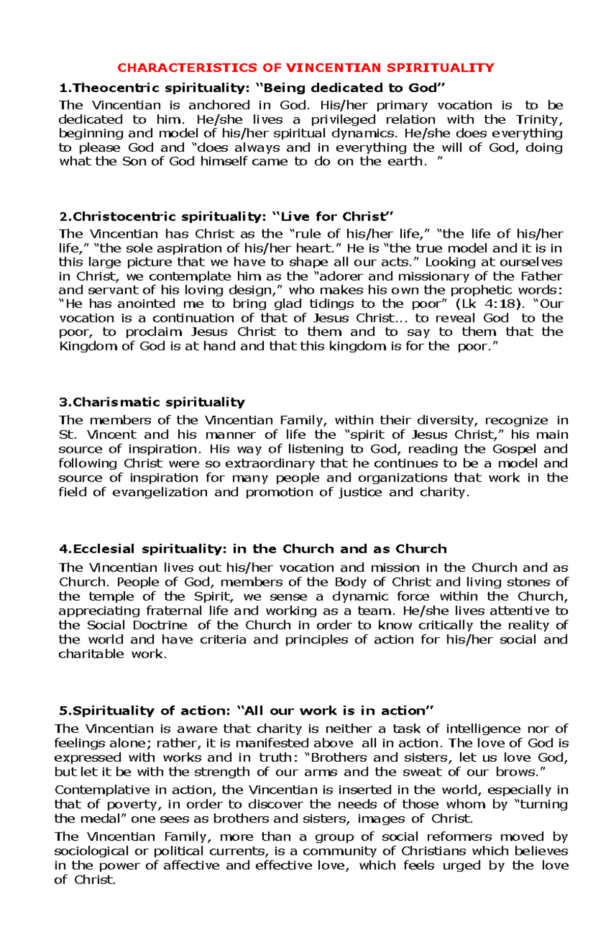 VS-characteristics - lesson - CHARACTERISTICS OF VINCENTIAN ...