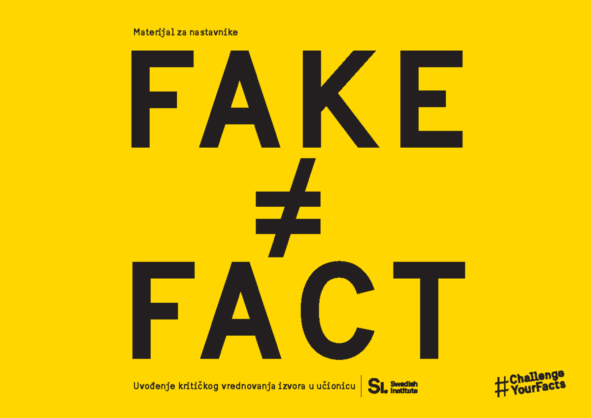Fake Or Fact Priru nik Za Nastavnike Fake Fact Stranica 1 FAKE fake-or-fact-priru-nik-za-nastavnike-fake-fact-stranica-1-fake