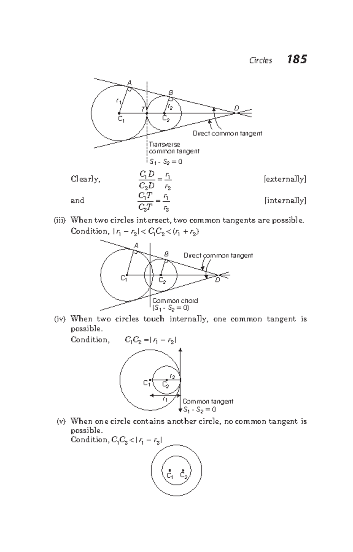 Mathematics notes-25 - Circles 185 Clearly, C D C D r r 1 2 1 2 ...
