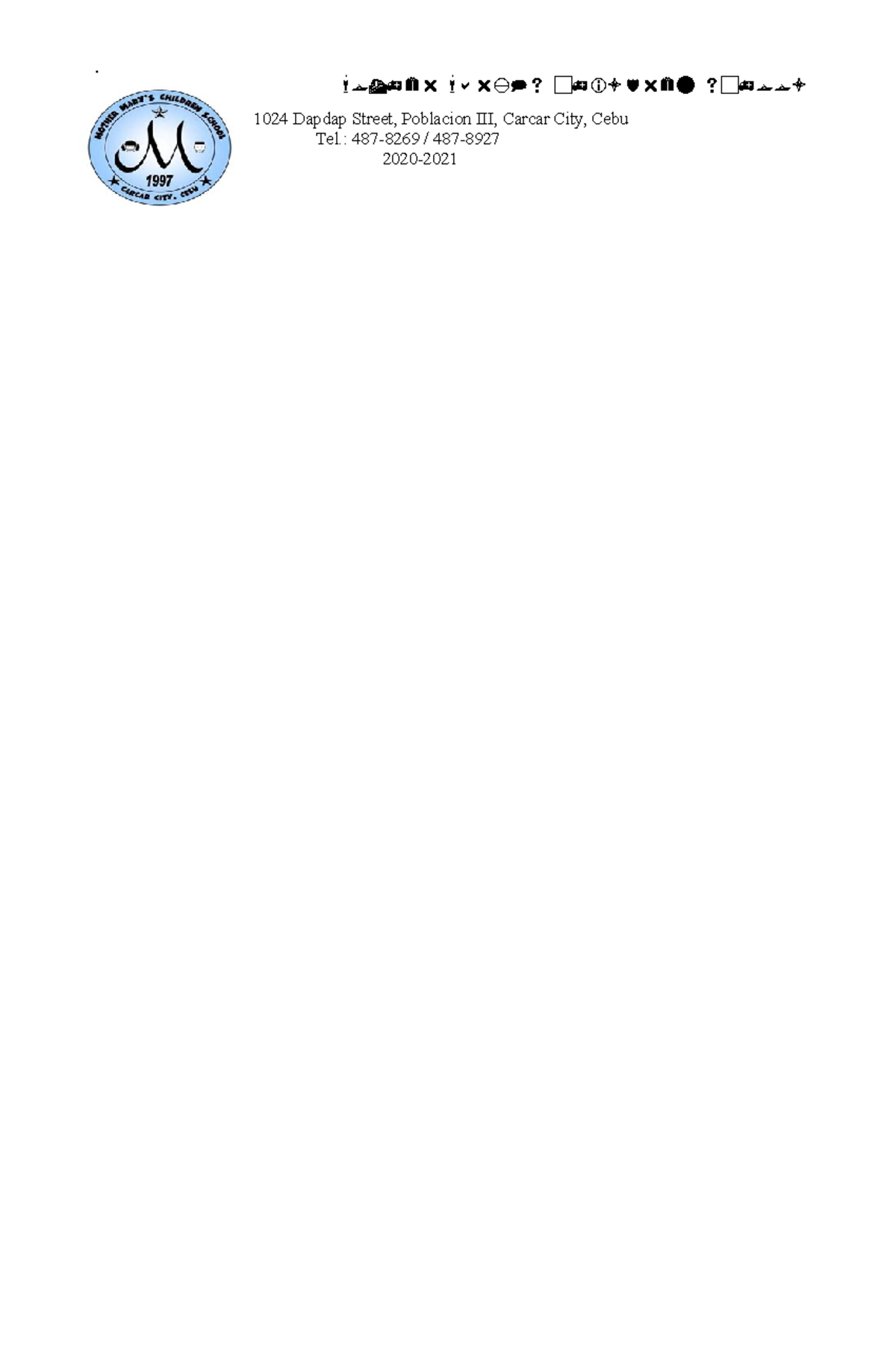 Filipino 9 TLP 2 Activity - 1024 Dapdap Street, Poblacion - Studocu