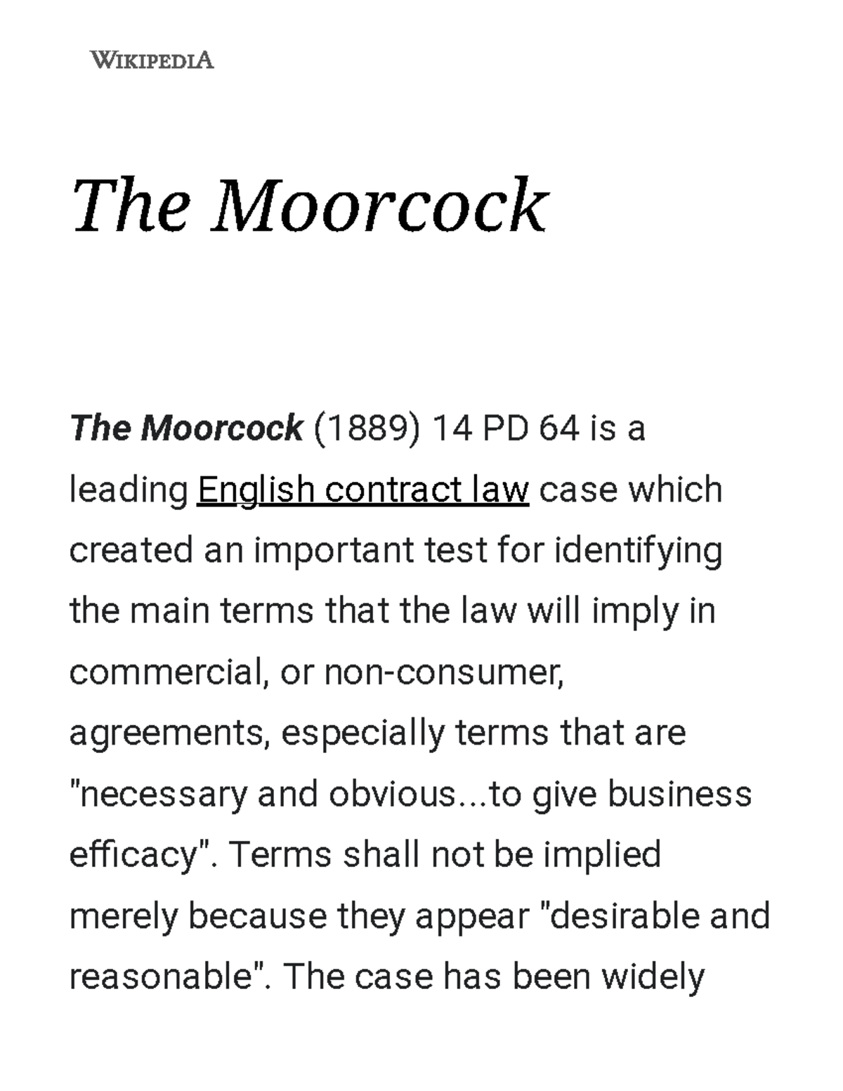 The Moorcock Wikipedia The Moorcock The Moorcock 1889 14 Pd 64 Is