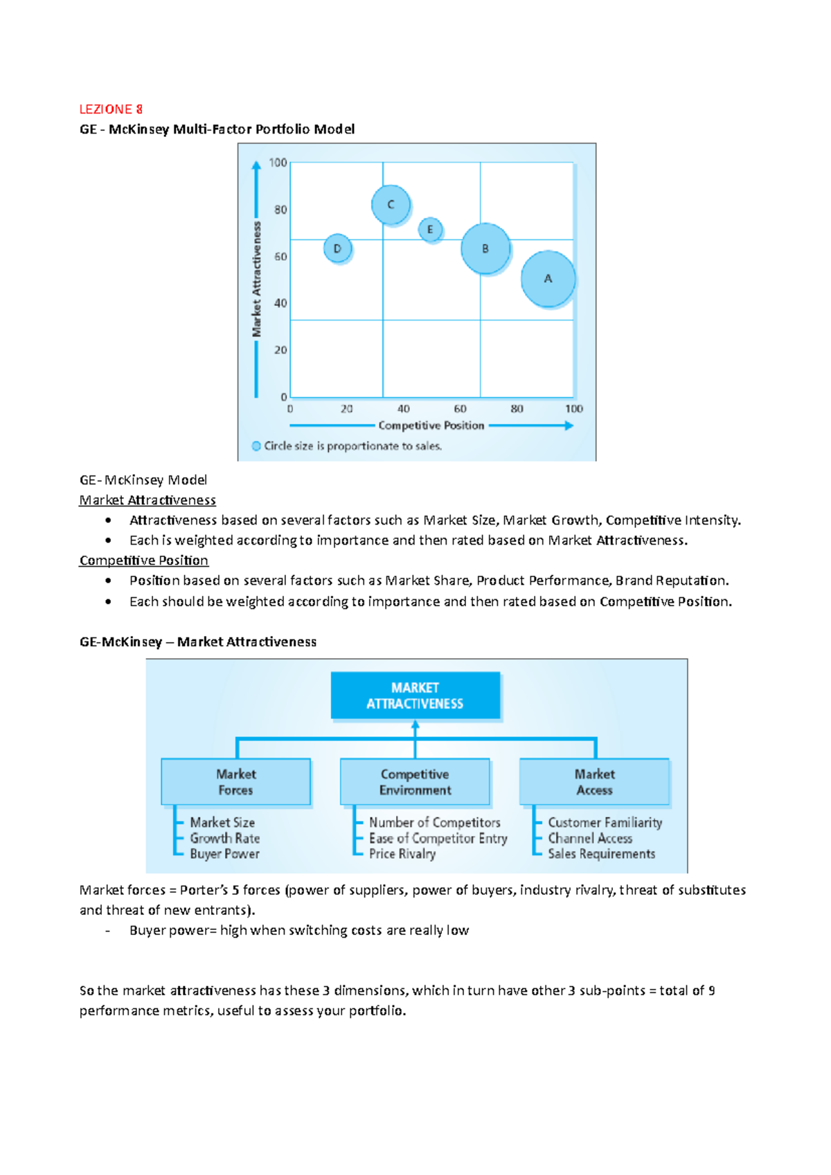 Lezione 8 - strategic marketing and analytics - LEZIONE 8 GE - McKinsey ...