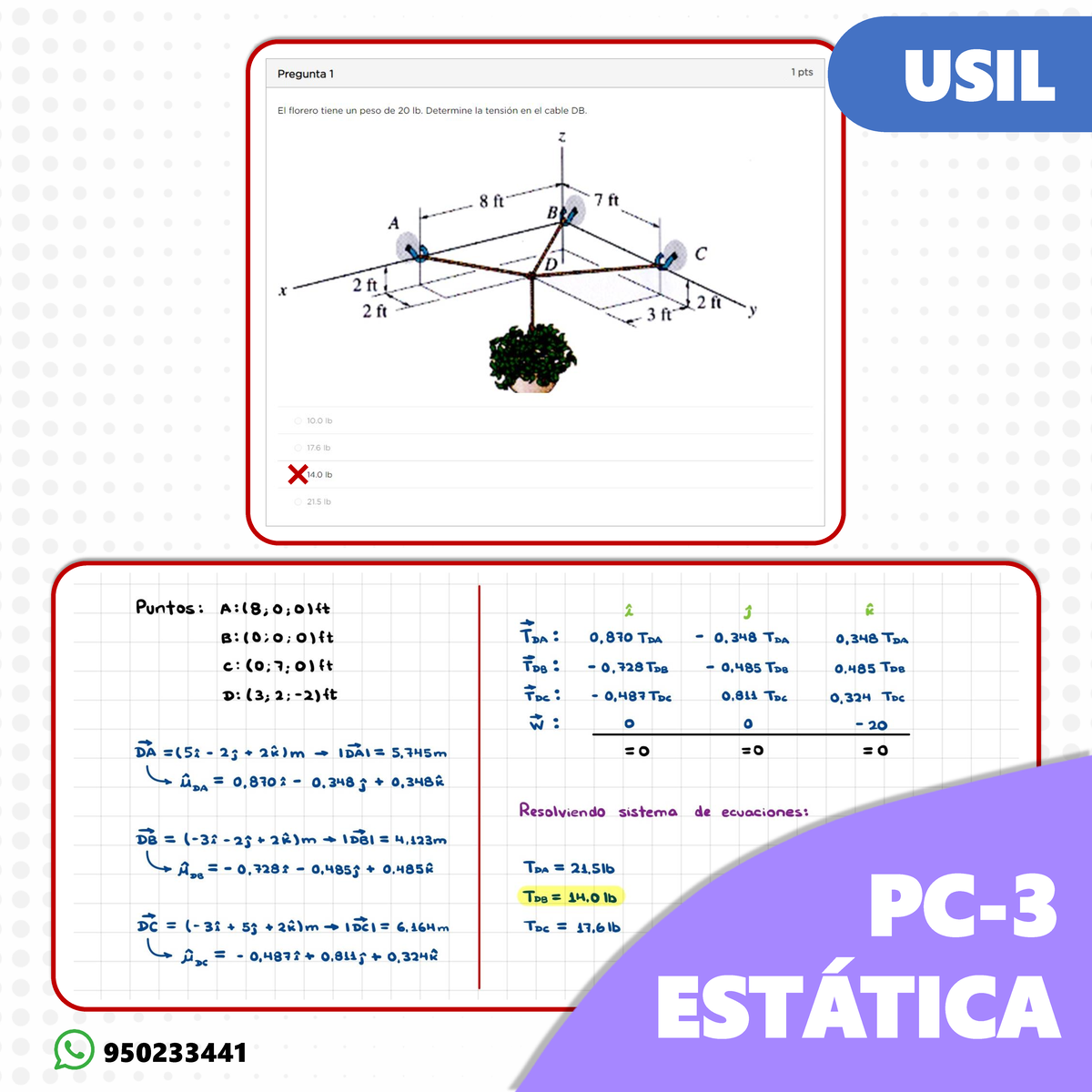 PDF - PC3 - Estática - dwdwdwdwdwdwd - Direccion de ventas - USIL PC- 3 ESTÁTICA - Studocu