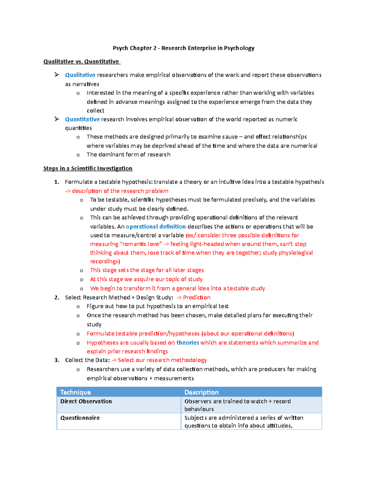 Chapter 2 - Research Enterprise in Psychology - Psych Chapter 2 ...
