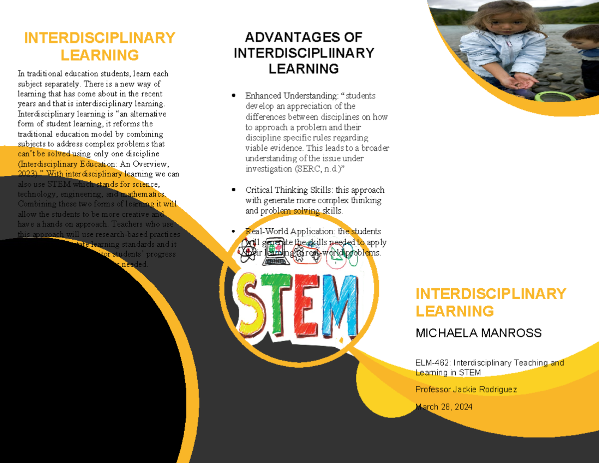 Interdisciplinary Learning brochure - INTERDISCIPLINARY LEARNING In ...