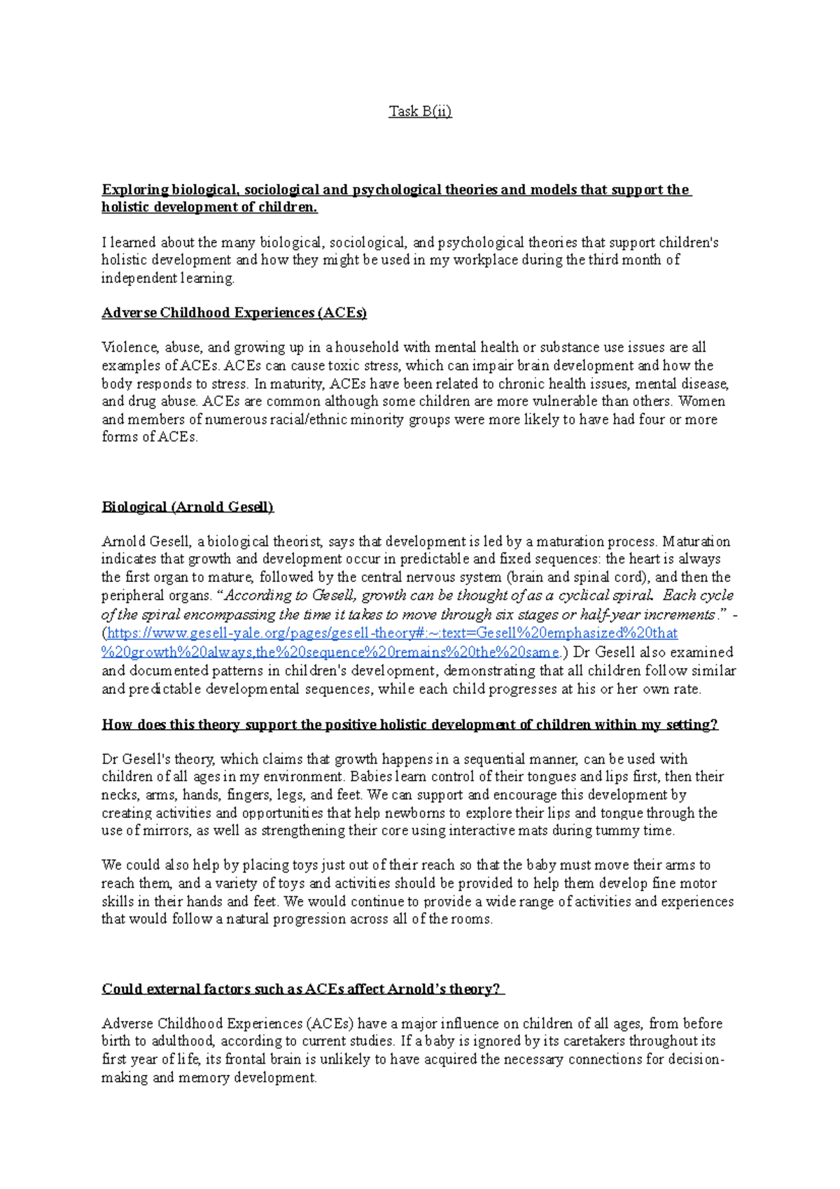 Task B(ii) - fokgvbm - Task B(ii) Exploring biological, sociological ...