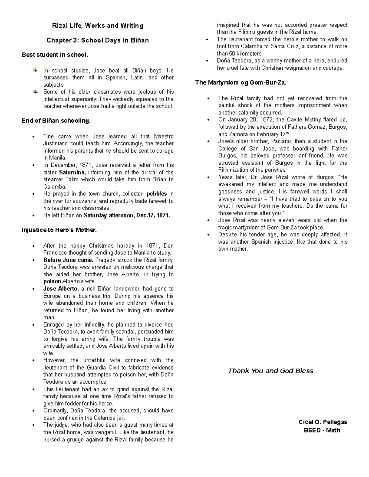 Rizal Life Works and Writing Chapter 3 S - Rizal Life, Works and ...