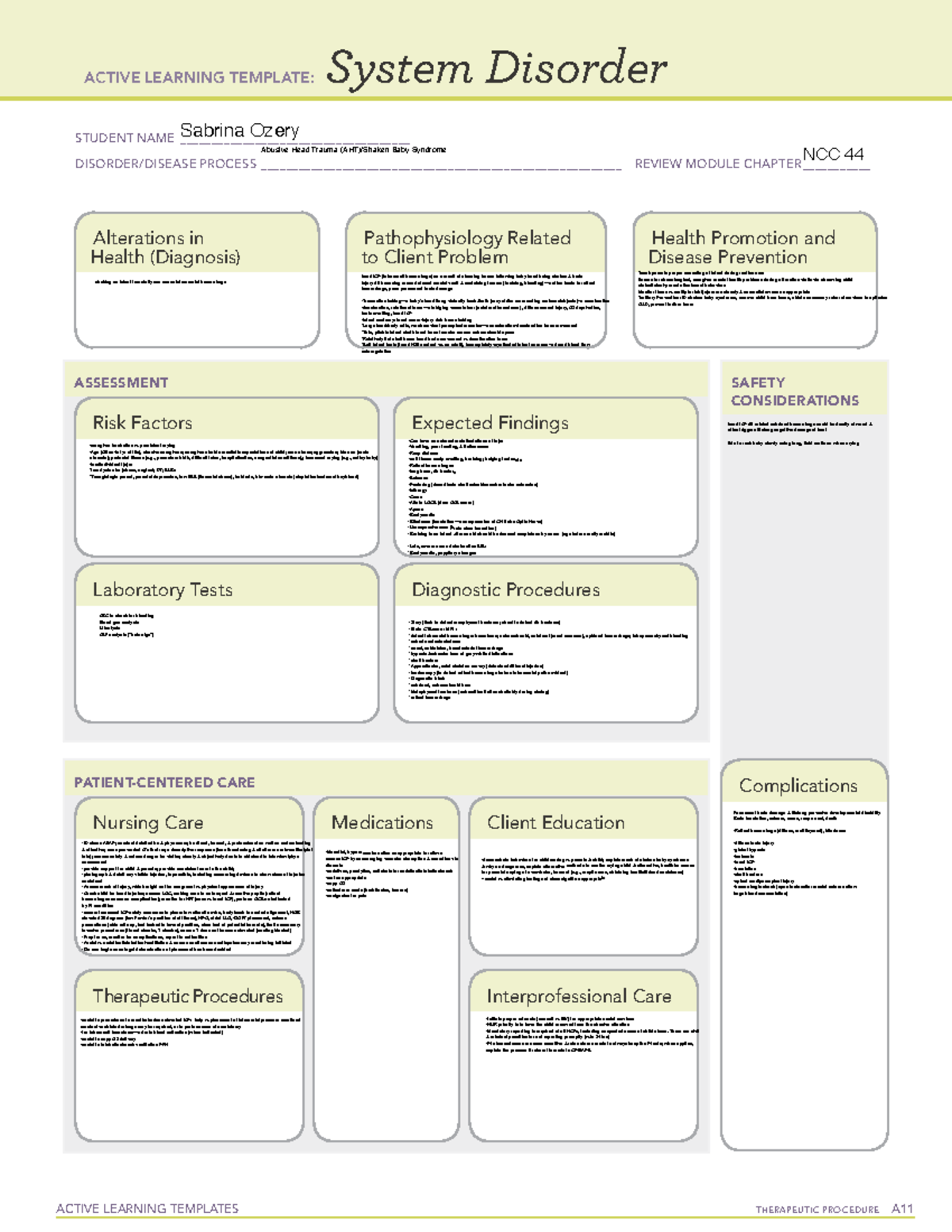 AHT Shakenbaby ATI Systemdisorderincomp - ACTIVE LEARNING TEMPLATES ...