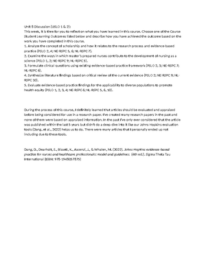 AACN Part I Paper - Essentials of AACN - Essentials of Nursing ...