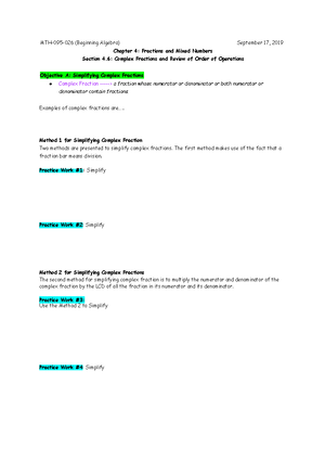 Beginning Algebra Notes Chapter 11 - MTH-095-026 (Beginning Algebra ...