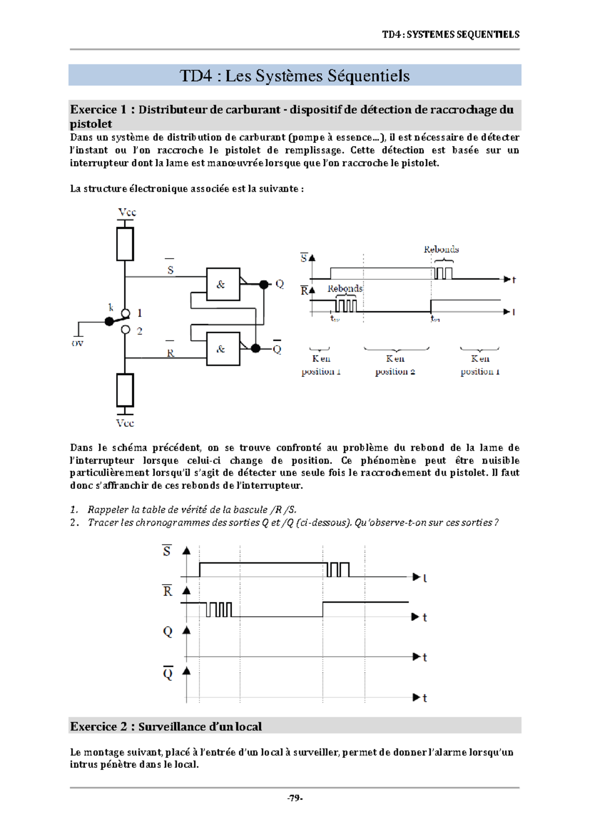 TD Circuits Séquentiels 1 - TD4 : Les Systèmes Séquentiels Exercice 1 : Distributeur de ...