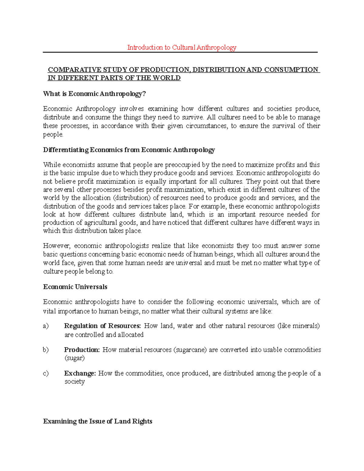 Ch02 Comparative study of production - Introduction to Cultural ...