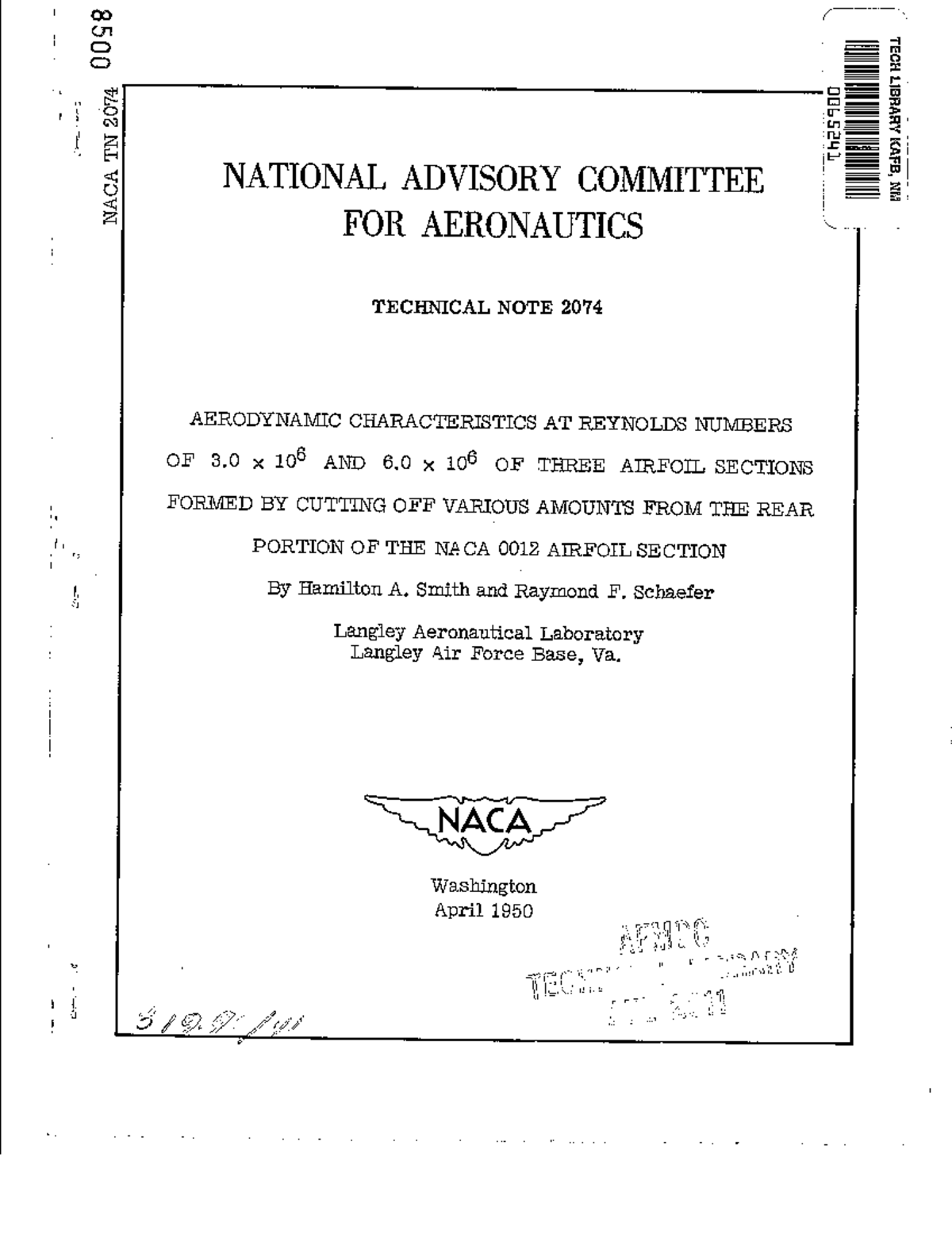 NACA Technical Notes 207 - MECH1001 - Studocu