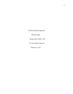 Assignment 8-1 - Transcribing - COMD 3500 - Studocu