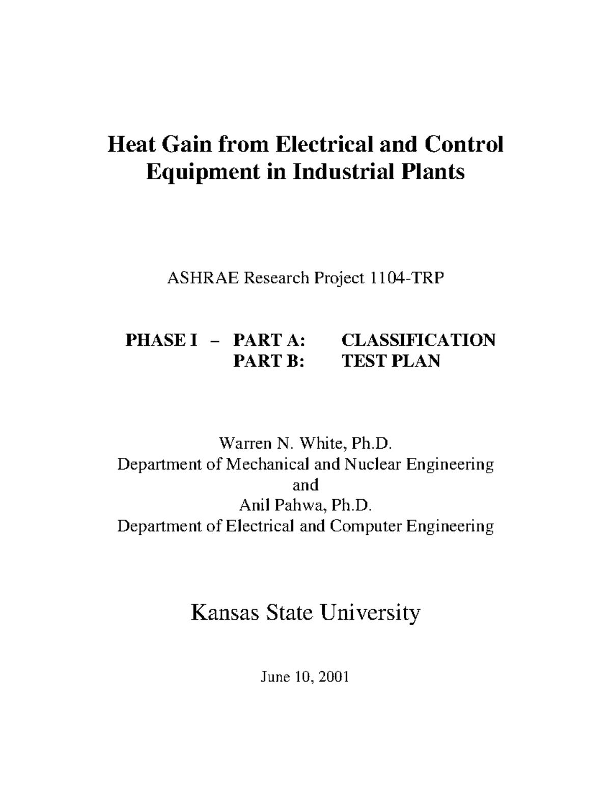 heat gain substation - Heat Gain from Electrical and Control Equipment ...