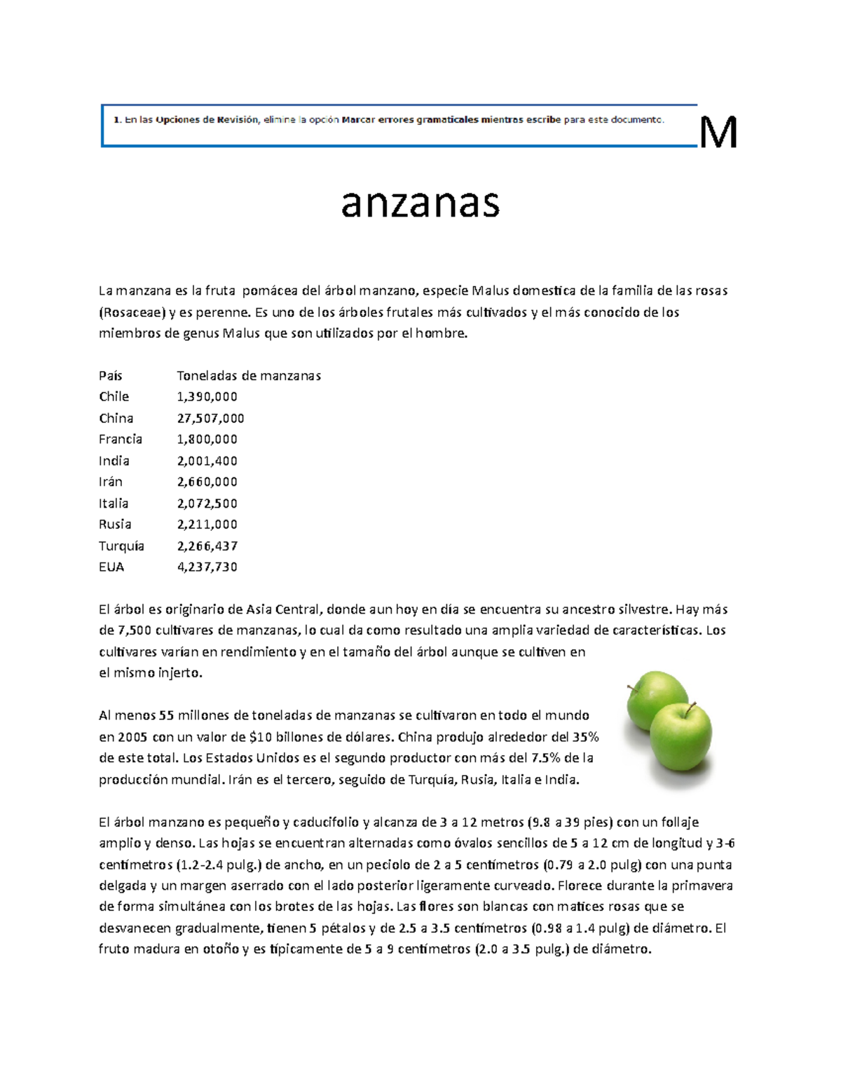 Opciones-de-revisin - revision - M anzanas La manzana es la fruta ...