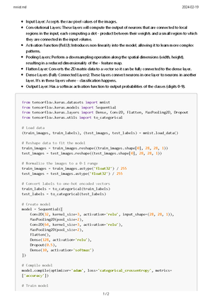 Mnist std - mnist 2024-02- 1 / 2 To train a model on the MNIST dataset using a pipeline approach ...