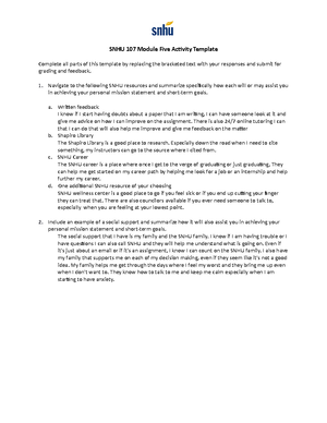Module six short answers - HUM 100 - SNHU - Studocu