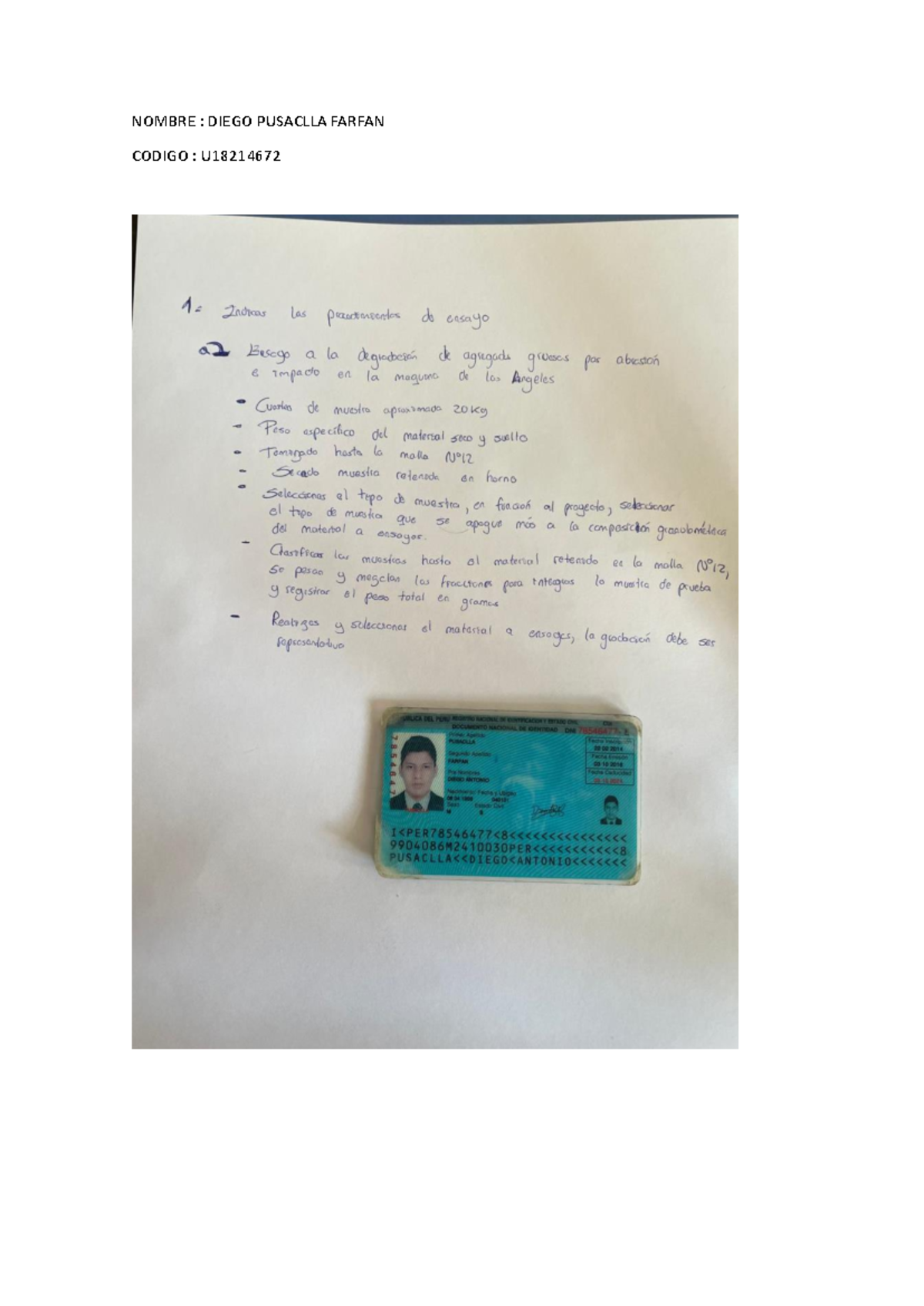 GUIA 1 Descara - ASDQW - 1. Indicas las pracommendes do ensayo a2 ...