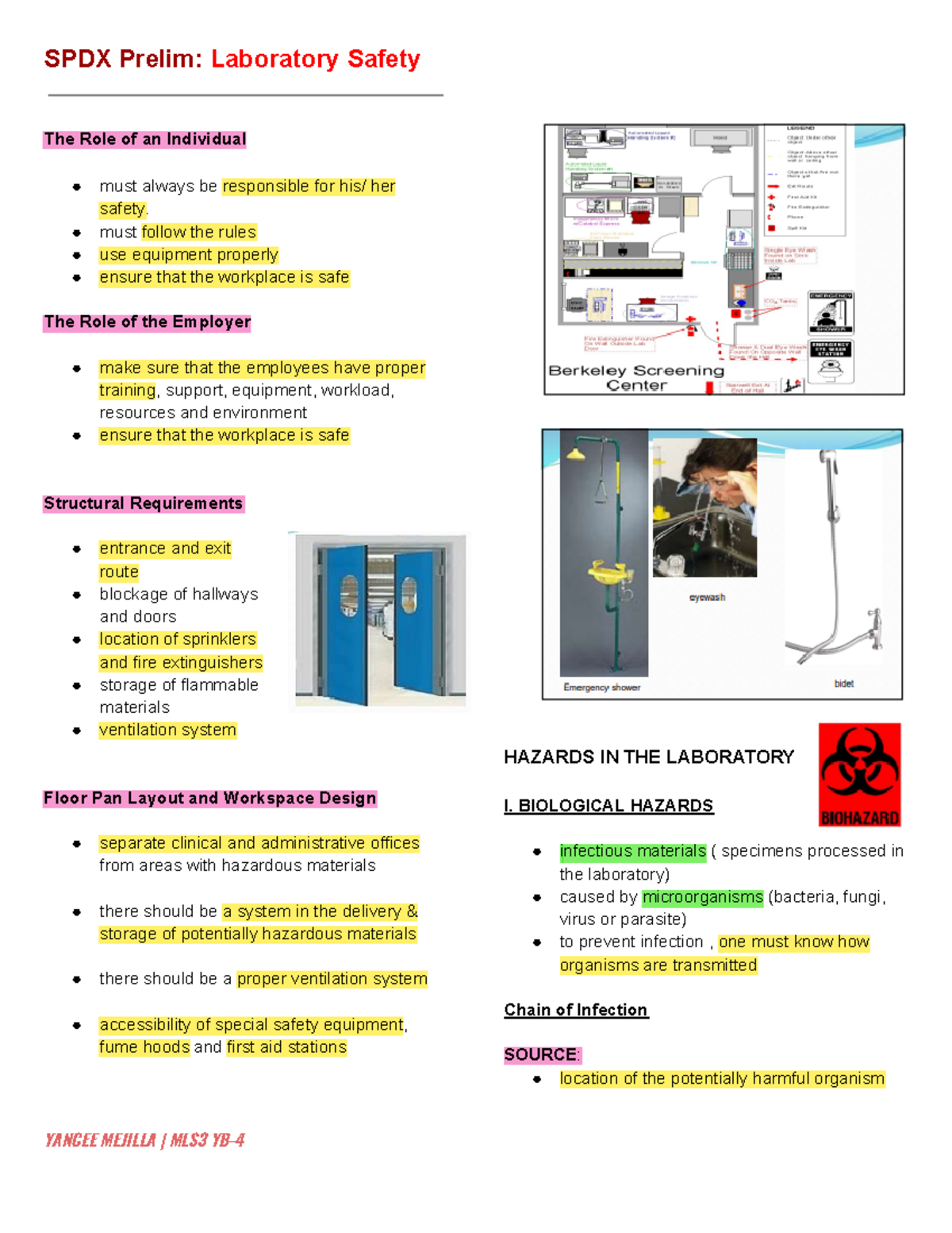 SPDX Lab Safety - SPDX Prelim: Laboratory Safety The Role of an ...